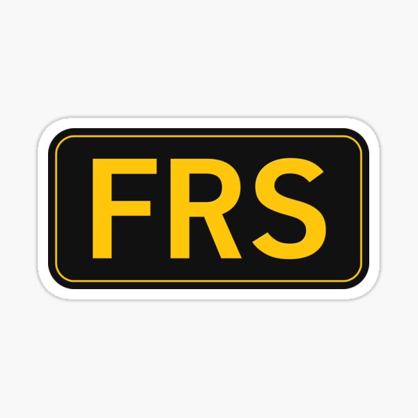 "FRS" Sticker by lawpo | Redbubble