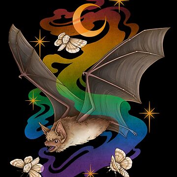 "Rainbow Pride LGBTQ Queer Gothic Bat and Moth Fairy Grunge Whimsigoth ...