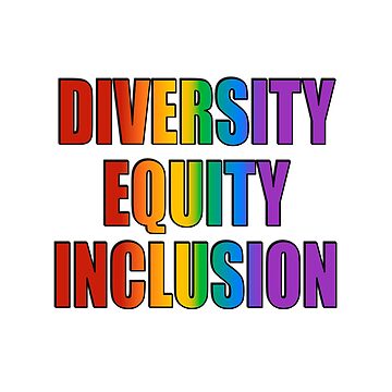 "Diversity Equity Inclusion - pride values" Sticker for Sale by ...