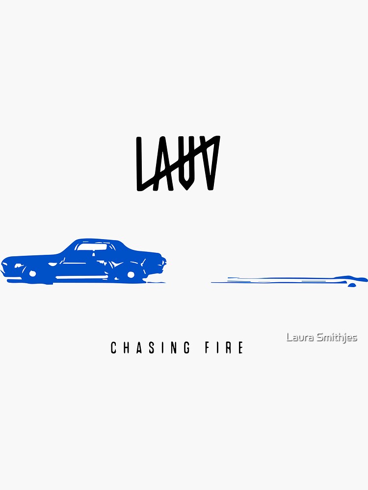"Lauv - Chasing Fire" Sticker for Sale by Laura Smithjes | Redbubble