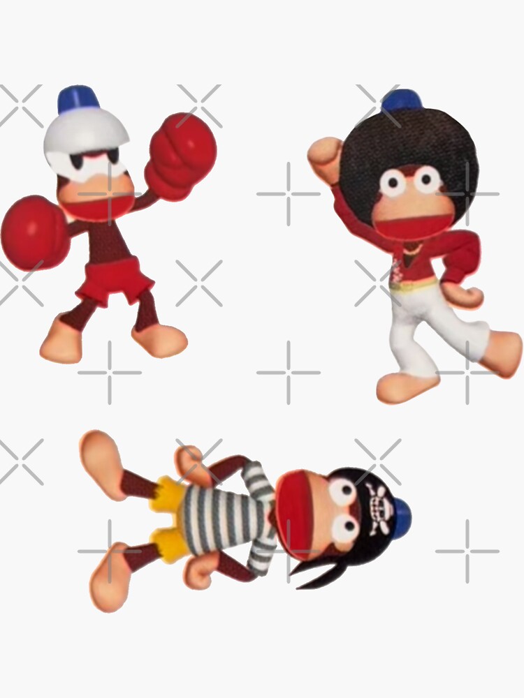 "Cool Playstation Low Poly Ape Escape Sticker Pack" Sticker for Sale by ...