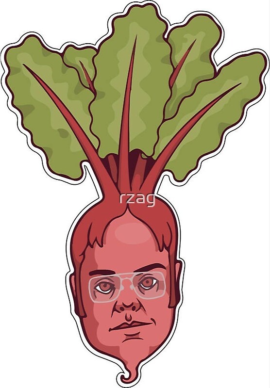 "dwight as a beet" by rzag | Redbubble