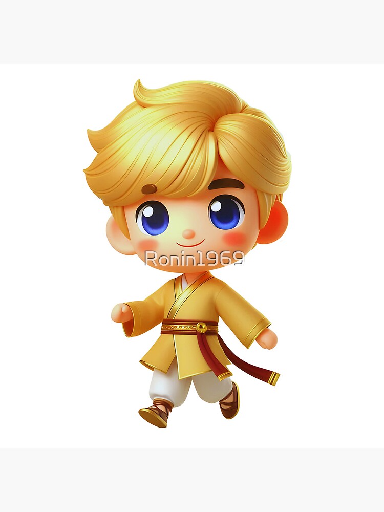 "Cute chibi boy in traditional clothes" Poster for Sale by Ronin1969 ...