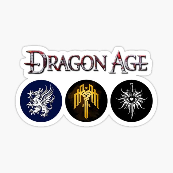 "Dragon Age Trilogy Symbols" Sticker for Sale by YadirasAvendo | Redbubble