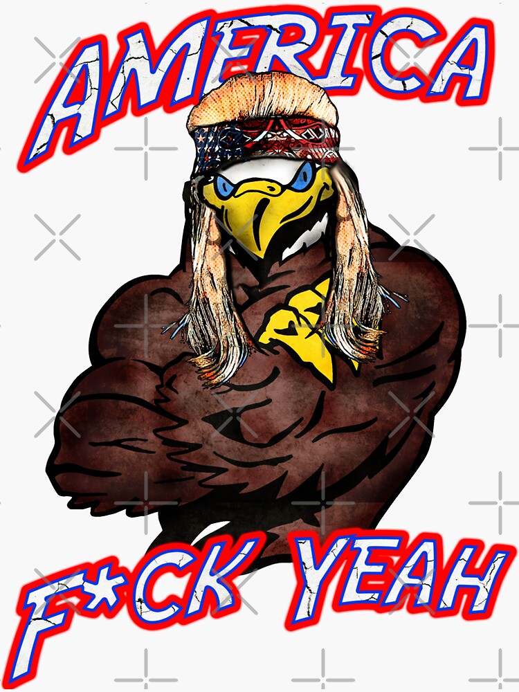 "America F yeah" Sticker by JTK667 | Redbubble