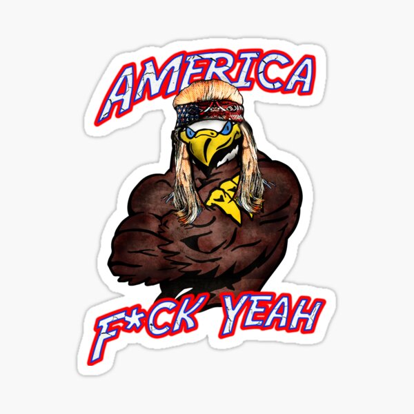 "America F yeah" Sticker by JTK667 | Redbubble
