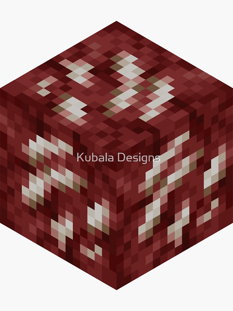"Nether Quartz Block Minecraft Block Icon" Sticker for Sale by Marek ...