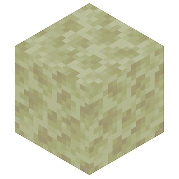 "Endstone Block Minecraft Block Icon" Sticker for Sale by Kubala ...