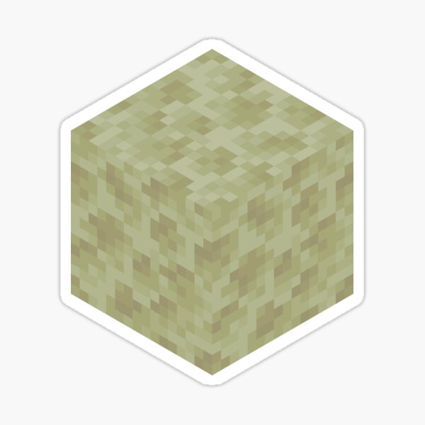 "Endstone Block Minecraft Block Icon" Sticker for Sale by Kubala ...
