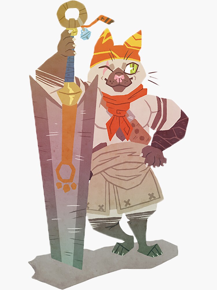 "Meowscular Chef" Sticker by agentcake | Redbubble