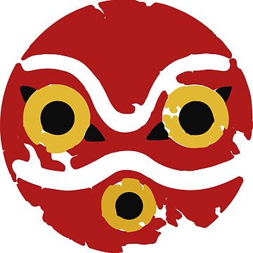 "Princess Mononoke Mask" Sticker by KevinRaw | Redbubble