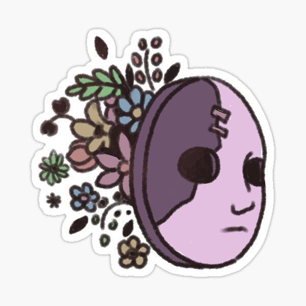 "Sally Face mask Flower " Sticker for Sale by SuchaWoda | Redbubble