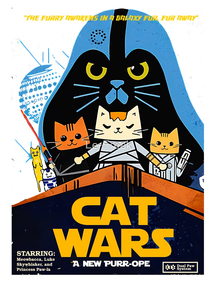 "Cat Wars: Movie Parody" Kids T-Shirt for Sale by Le-Freak | Redbubble