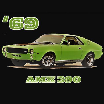 "69 AMC AMX 390" Sticker for Sale by MuscleClassics | Redbubble