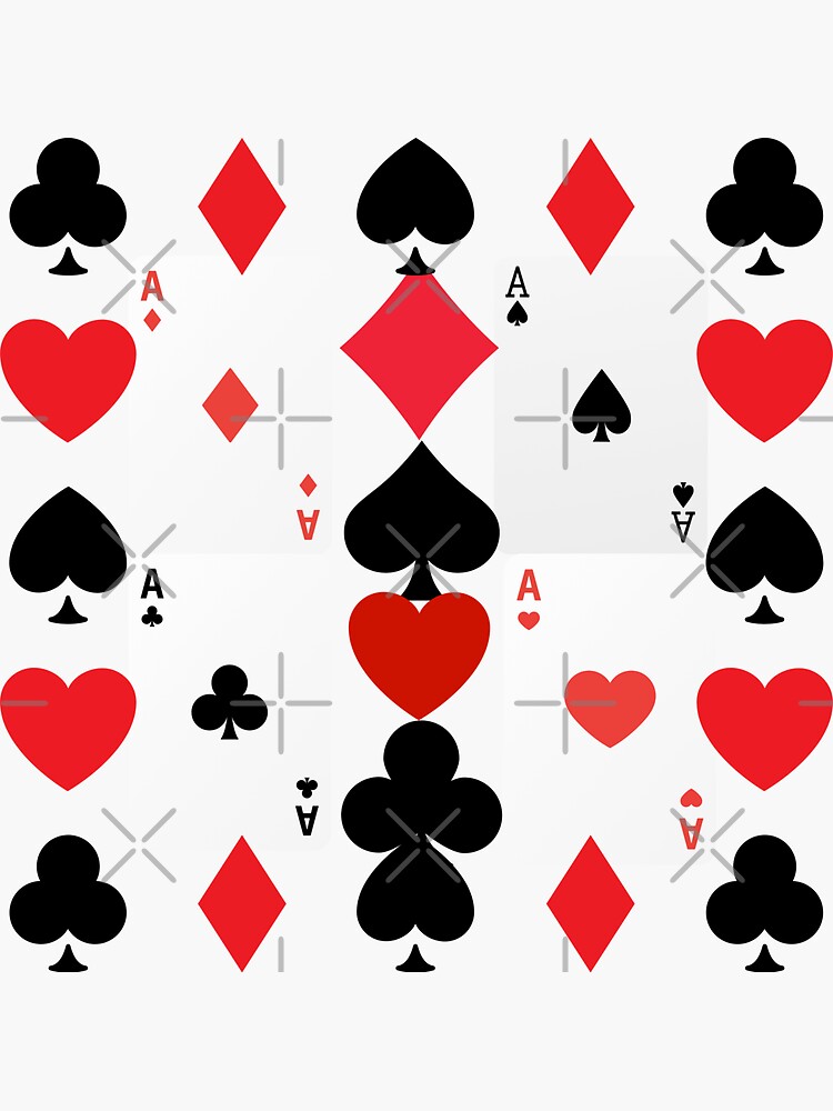 "Playing Card Inspired Design" Sticker for Sale by FeelinBejeweled ...