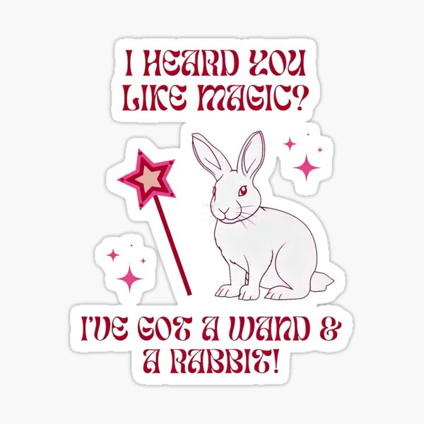 "Chappell Roan got a wand and rabbit" Sticker for Sale by Brightillus ...