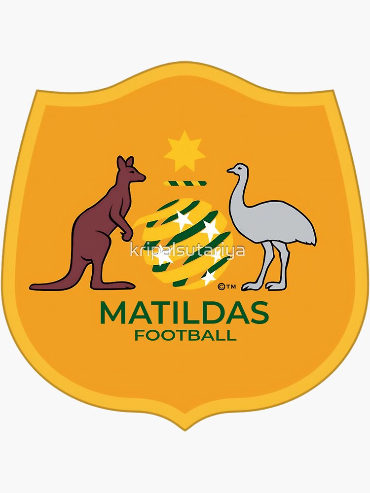"Matildas Kangaroo/Logo" Sticker for Sale by kripalsutariya | Redbubble