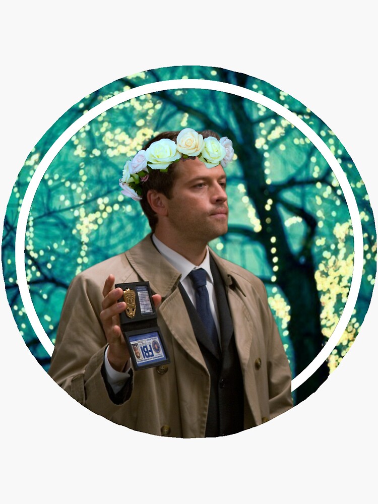 "Castiel" Sticker for Sale by Basicbonsai | Redbubble