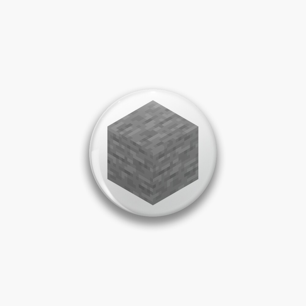 "Stone Block Minecraft Block Icon" Sticker for Sale by Kubala Designs ...