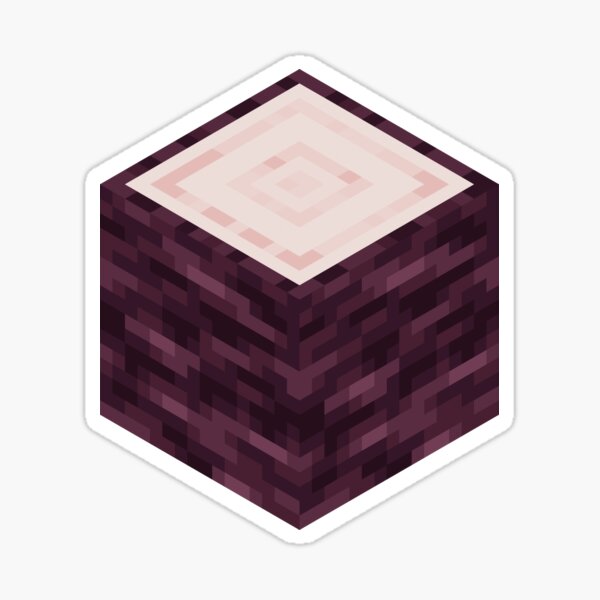 "Cherry Log Block Minecraft Block Icon" Sticker for Sale by Kubala ...