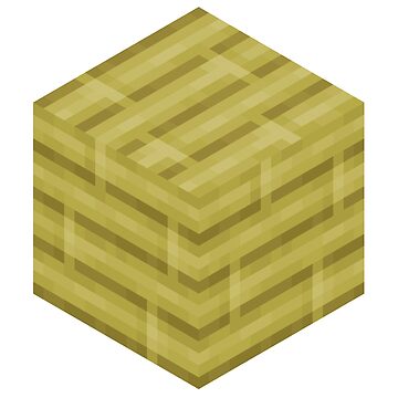 "Bamboo Planks Block Minecraft Block Icon" Sticker for Sale by Kubala ...