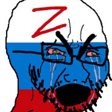 "Sad Russian Wojak" Sticker for Sale by Threeleague | Redbubble