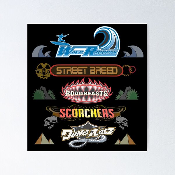"Highway 35 World Race Team Logos" Poster for Sale by TekuDreams ...