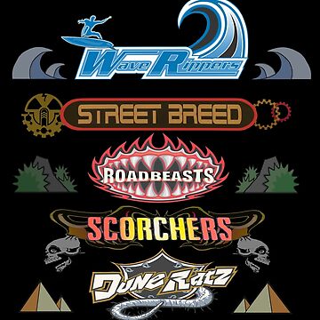 "Highway 35 World Race Team Logos" Sticker for Sale by TekuDreams ...
