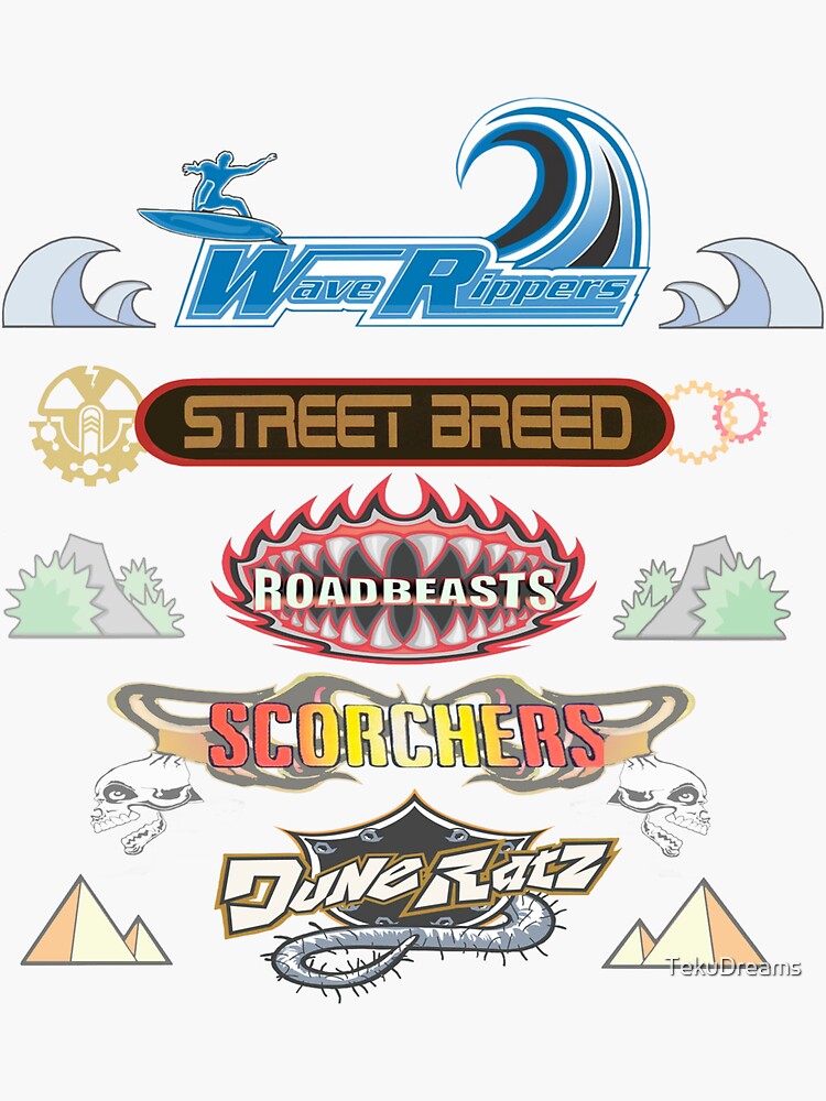 "Highway 35 World Race Team Logos" Sticker for Sale by TekuDreams ...