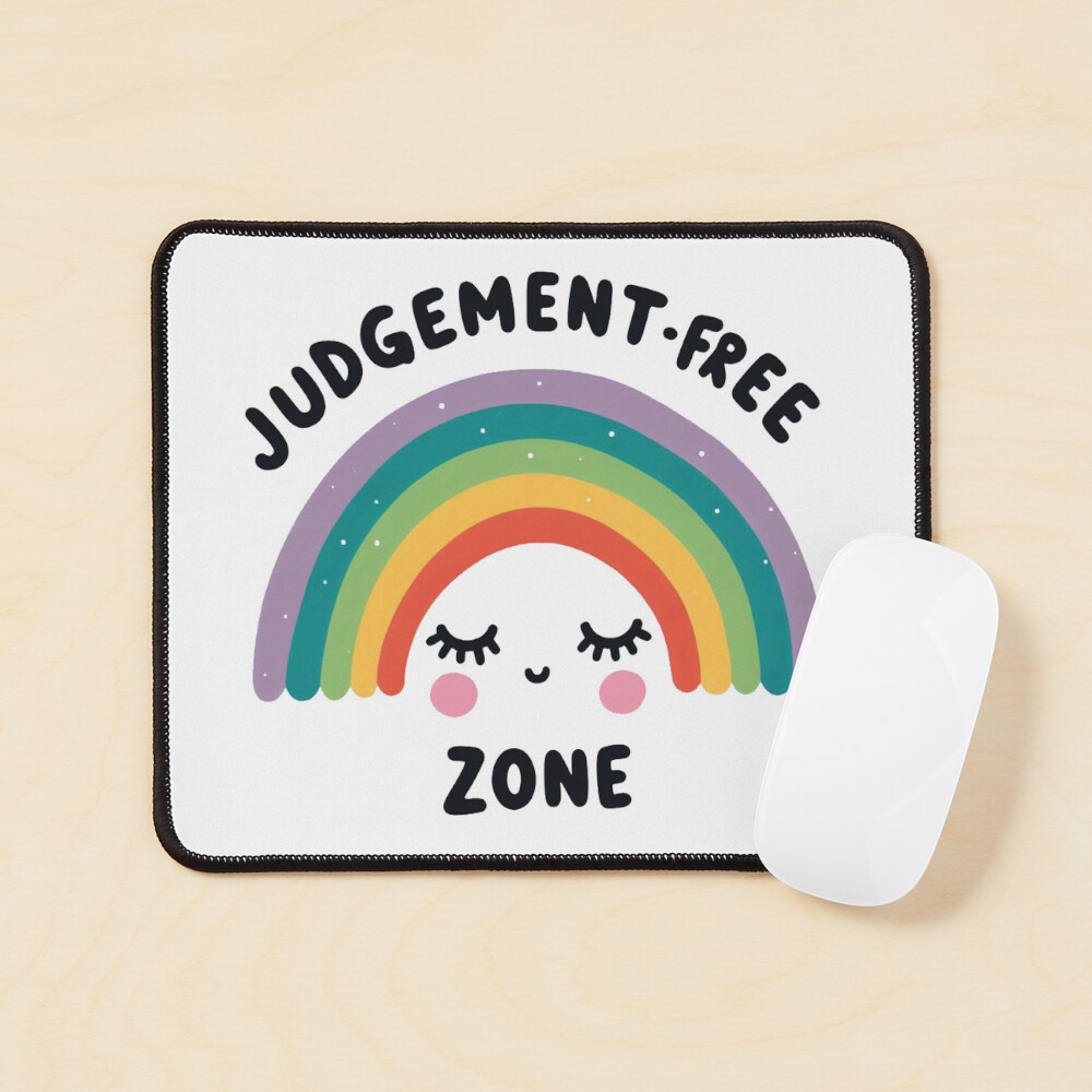 " Judgement-free zone Sticker" Sticker for Sale by Infographica | Redbubble