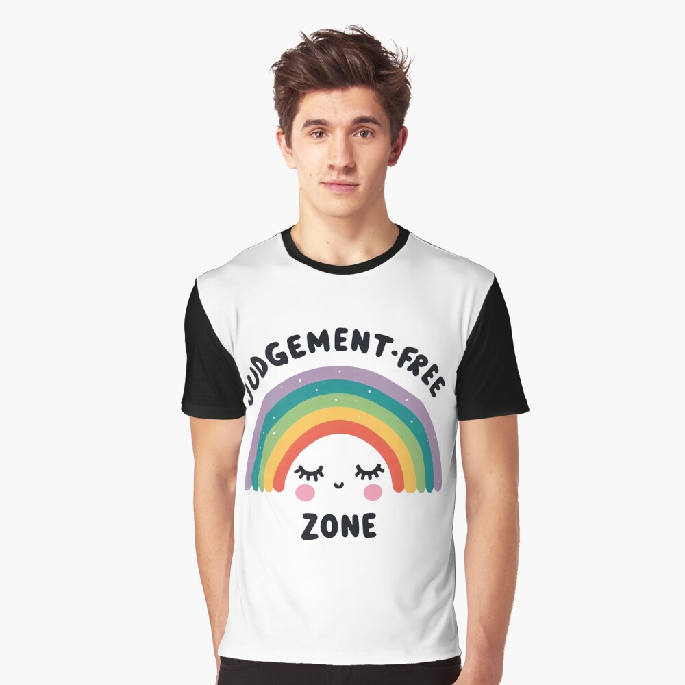 " Judgement-free zone Sticker" Sticker for Sale by Infographica | Redbubble