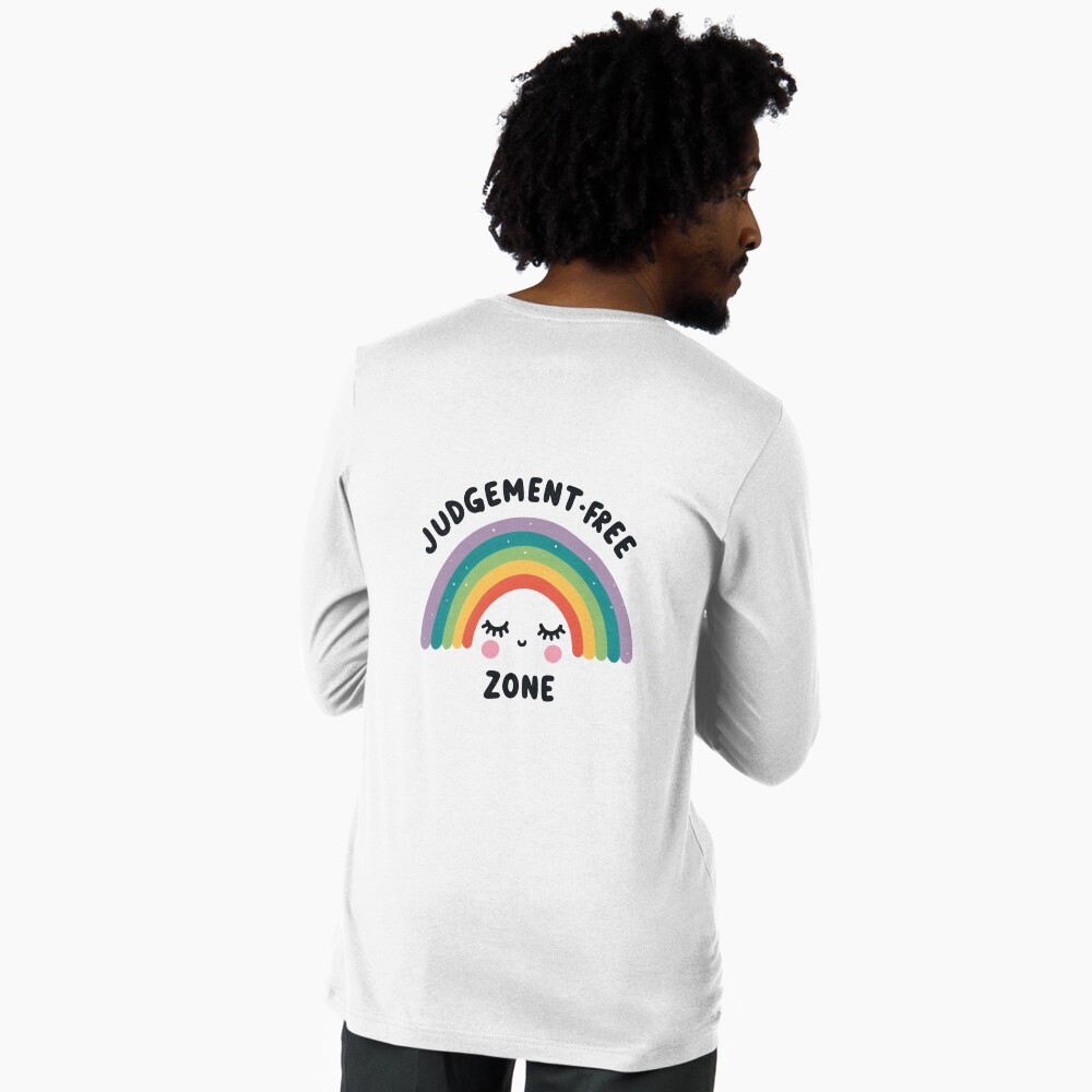 " Judgement-free zone Sticker" Sticker for Sale by Infographica | Redbubble