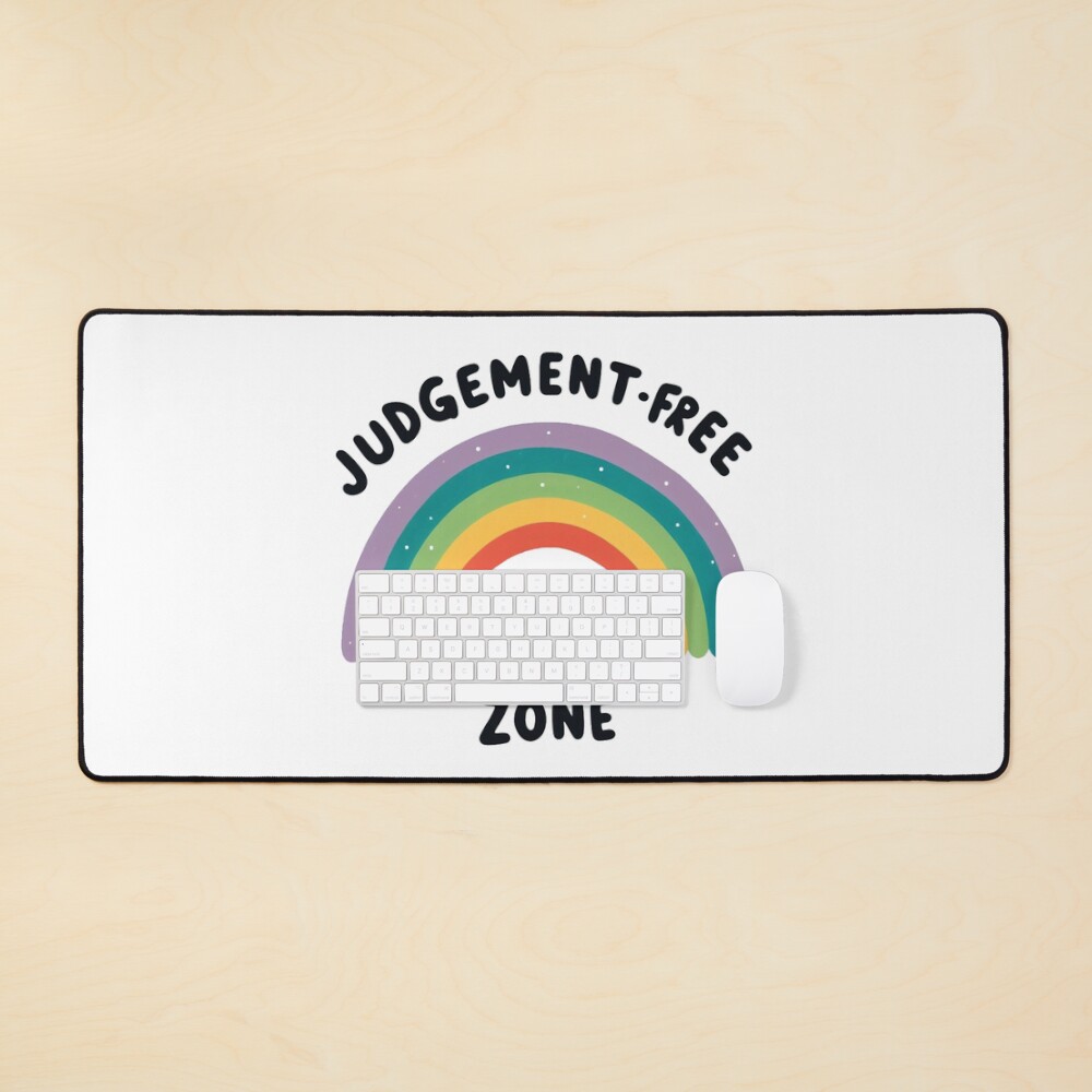 " Judgement-free zone Sticker" Sticker for Sale by Infographica | Redbubble