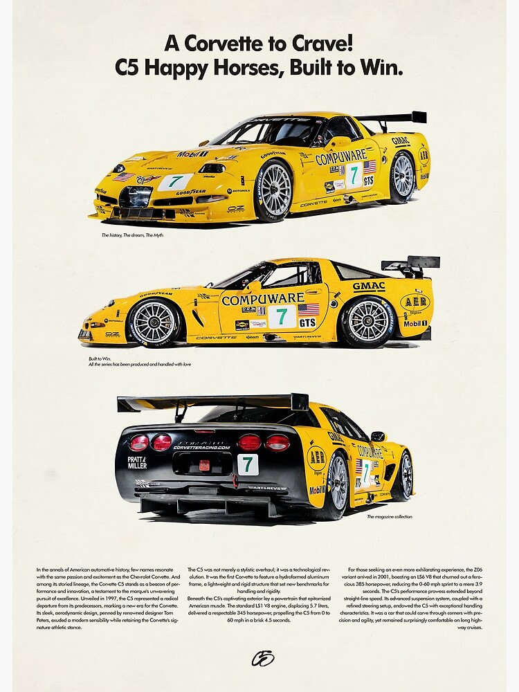 "Corvette C5 Magazine" Poster for Sale by aliigal | Redbubble