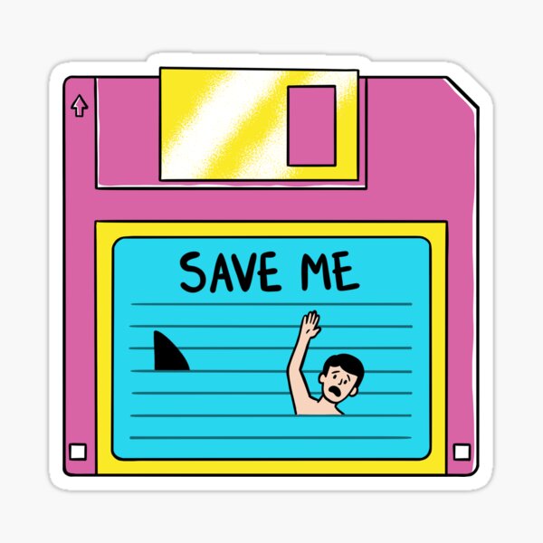 "Save me" Sticker for Sale by coffeeman | Redbubble