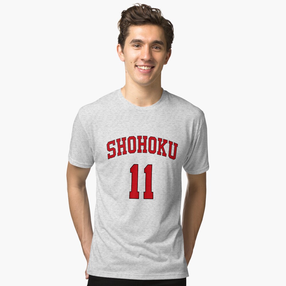 "Slam Dunk, Shohoku Basketball team - n. 11 (1st uniform)" Sticker for ...