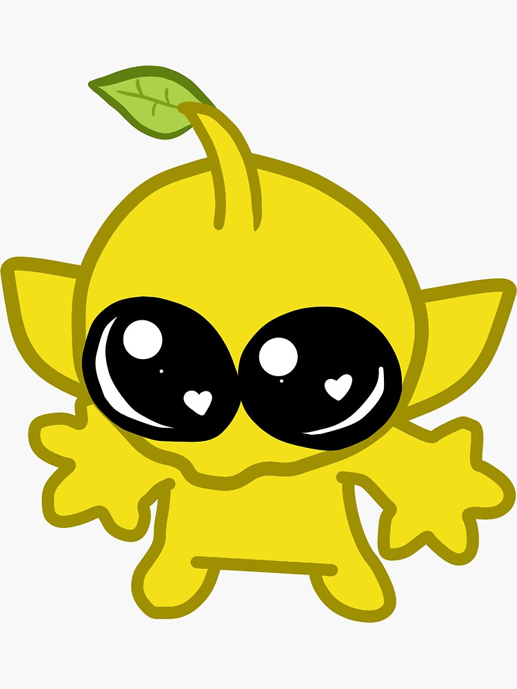 "Cute Yellow Pikmin Emoji Blob Meme" Sticker for Sale by GardensStar ...