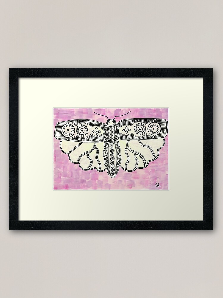 "Bogong Moth" Framed Art Print for Sale by bogongmothart | Redbubble