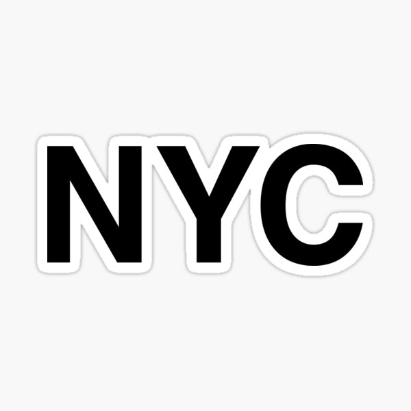 "NYC" Sticker by TOKYO-LOGO-SHOP | Redbubble