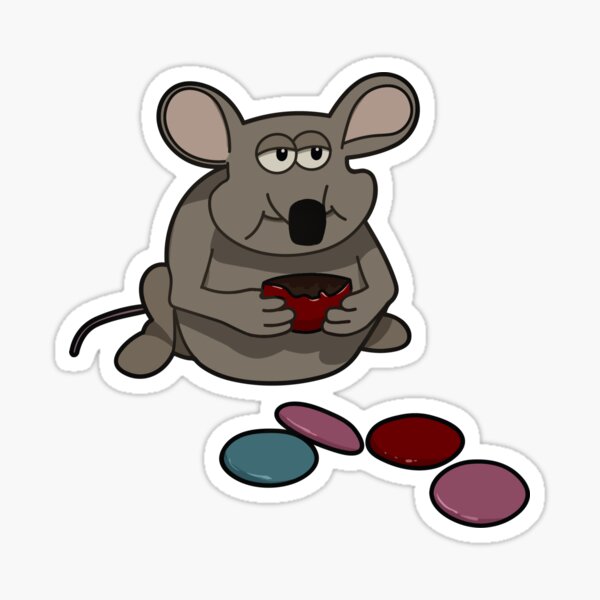 "rat eating alone meme" Sticker by Asutip | Redbubble