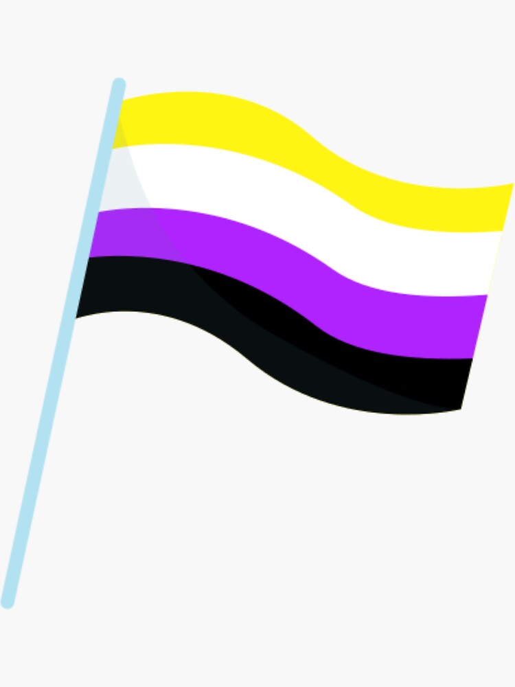 "Non binary flag" Sticker for Sale by Starfox120 | Redbubble