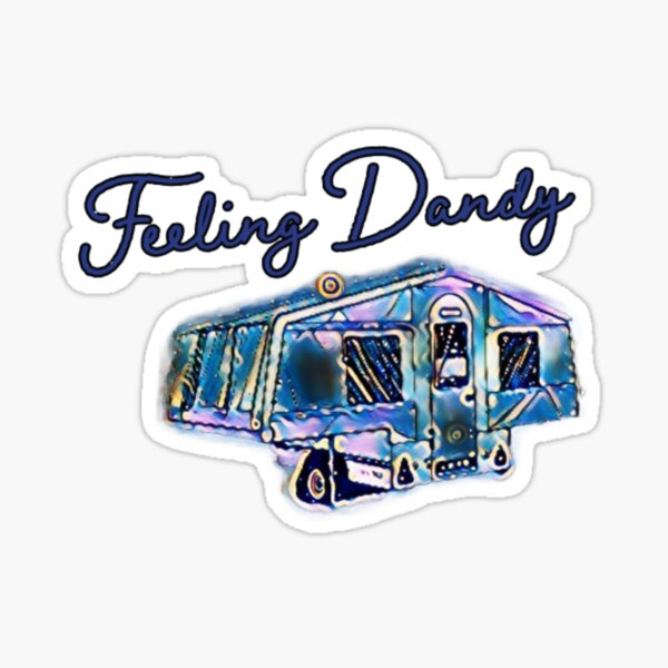 "Starry Night inspired Feeling Dandy Trailer Tent" Sticker for Sale by ...