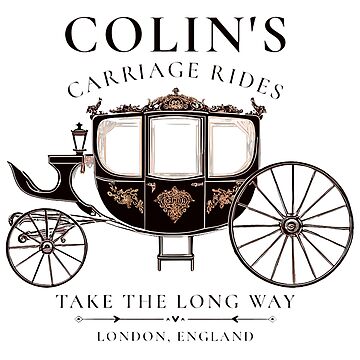 "Colin Bridgerton's Carriage Rides - Chic London Design" Sticker for ...