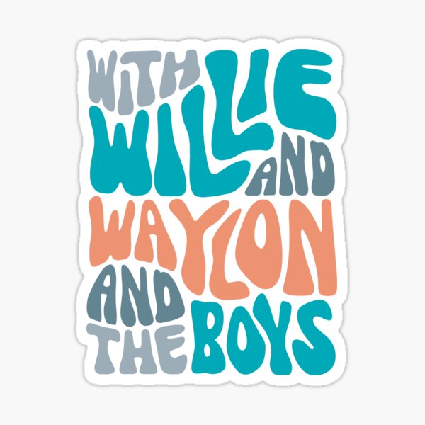 "Let's Go to Luckenbach (Splash)" Sticker for Sale by lorenkgb | Redbubble