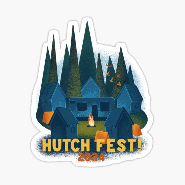 "Hutch Fest 2024" Sticker for Sale by Charlie Potter | Redbubble
