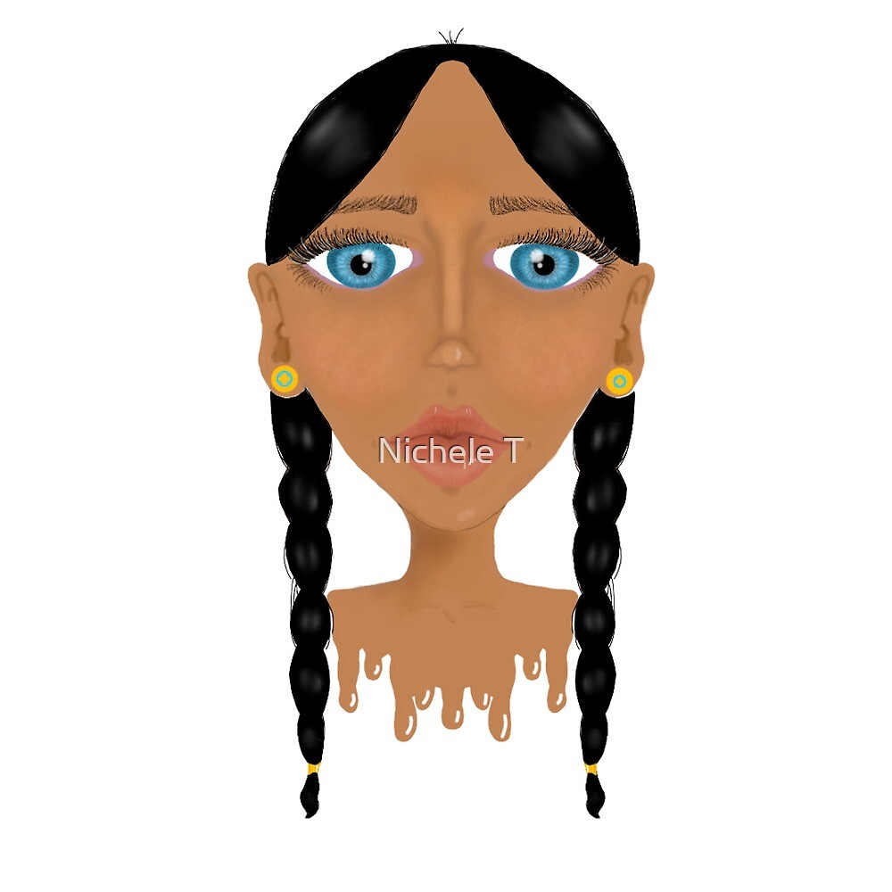 "Native American Girl with Blue Eyes" by Nichele T | Redbubble