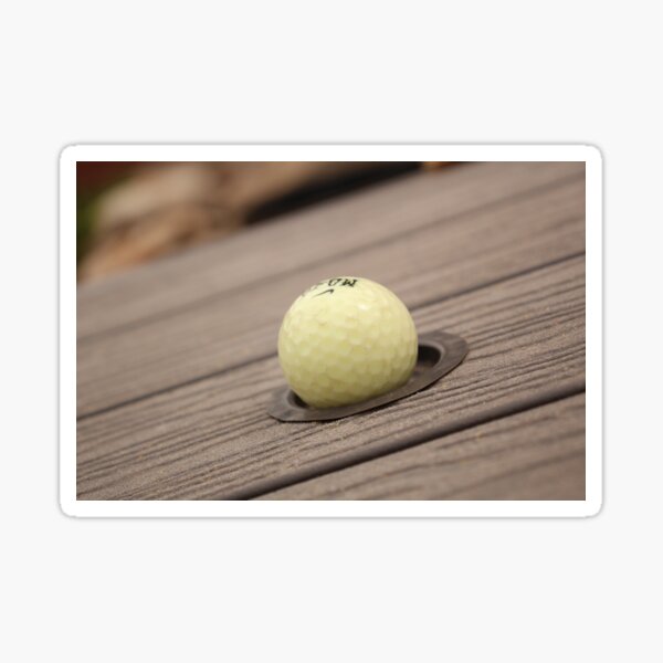 "Yellow Golf Ball" Sticker for Sale by matthewsimon1 | Redbubble
