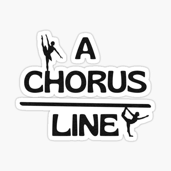 "A CHORUS LINE- Dark (Re-Imagined Musical Logo)" Sticker for Sale by ...