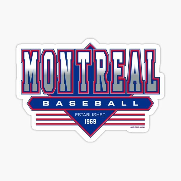 "Montreal Baseball Retro, Vintage Expos Inspired 90s Throwback" Sticker ...