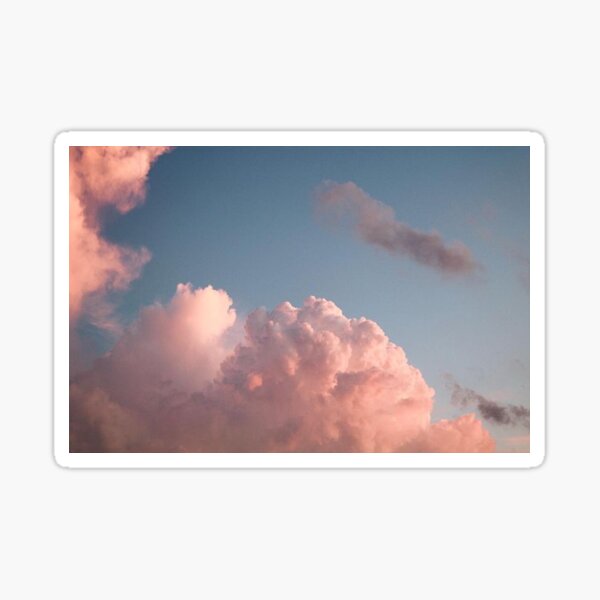 "Pink clouds" Sticker by kovaczo | Redbubble